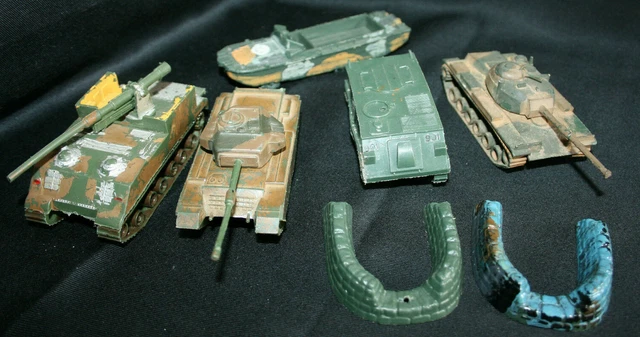 AIRFIX ASSORTED POLY Tanks HO/OO scale models. Incomplete & painted ...