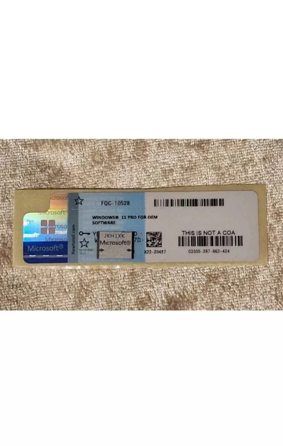 WINDOWS 11 PRO Key Professional Product Key Sticker 32/64 Bit EUR 15,99 ...