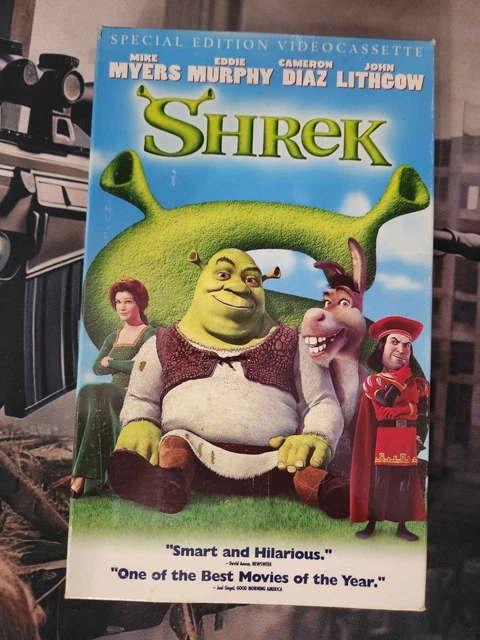 SHREK VHS 2001 DreamWorks Animated Family Movie EUR 5,19 - PicClick IT