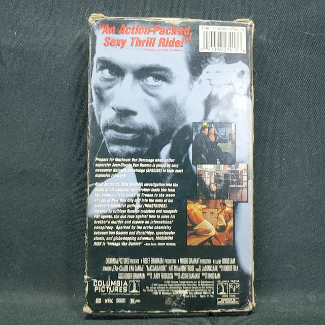 MAXIMUM RISK (VHS) Jean-Claude Van Damme, Natasha Henstridge EUR 7,23 ...