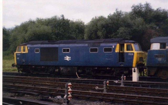 DIESEL RAILWAY STEAM LOCOMOTIVE PHOTO HYMEK 7029 Exeter St Davids 29-08 ...