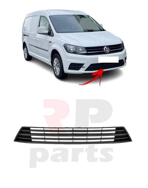 FOR VW CADDY 2015 - 2020 New Front Bumper Lower Center Grille Black ...