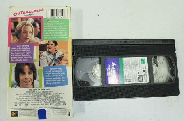 THERE'S SOMETHING ABOUT Mary VHS Tape Cameron Diaz Matt Dillon Ben ...