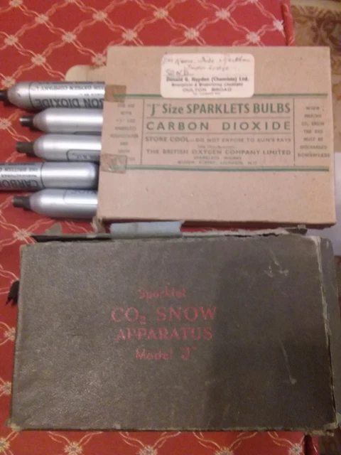 VERY RARE COMPLETE 1920s To 1950s Medical Sparklets "Snow Apparatus" £ ...
