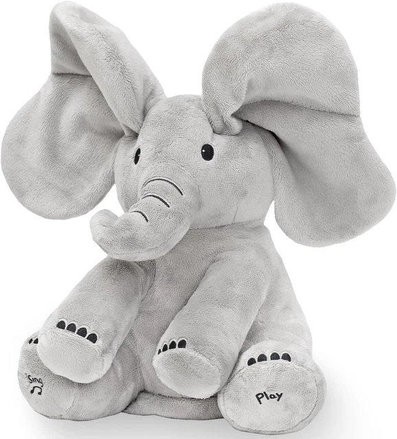 PEEK A BOO Elephant Toy - Interactive Singing Elephant Teddy with ...