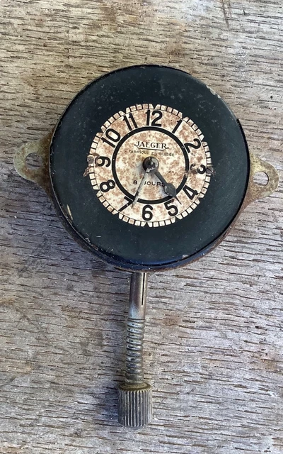 RARE ORIGINAL WORKING JAEGER LECOULTRE ww1 aircraft cockpit clock RFC ...
