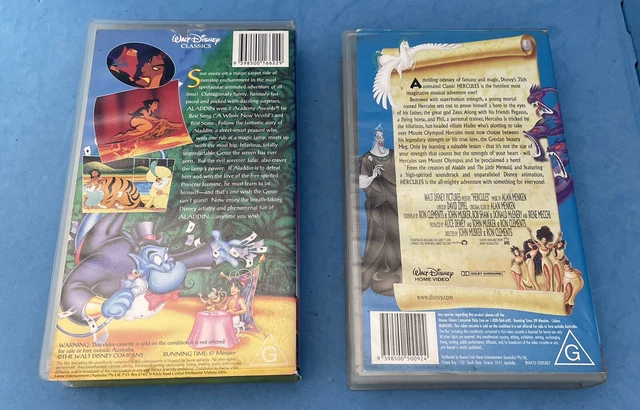 Hercules And Aladdin Walt Disney Vhs 1795 Picclick Au