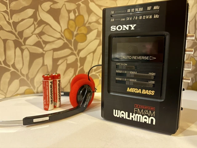 SERVICED VINTAGE SONY Walkman WM-BF57 DOLBY B NR NEW BELT Cassette ...
