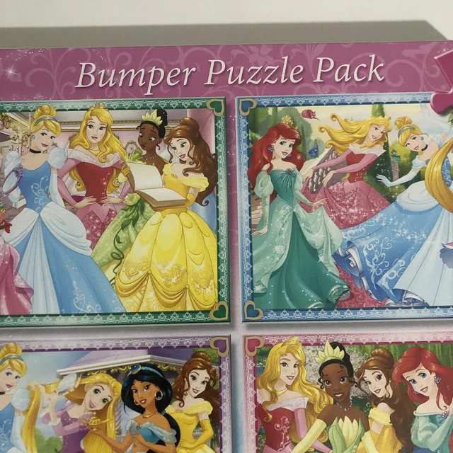 RAVENSBURGER DISNEY PRINCESS 4x100 Piece Bumper Jigsaw Puzzle Pack NEW ...