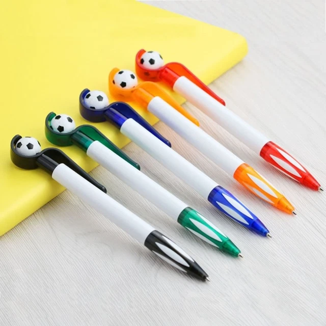 RETRACTABLE BALLPOINT PEN Non-slip Grip Metal Pen-Clip Refillable for ...