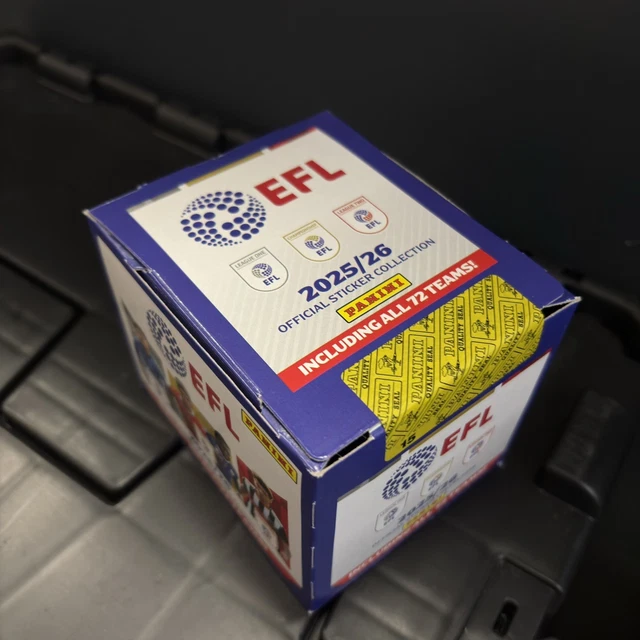 PANINI EFL 2025/2026 Official Sticker Collection Box (36 Packs) - New ...