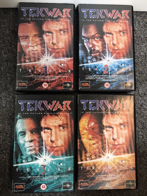 TEKWAR 1-4 RARE VHS - William Shatner - Sci fi £24.99 - PicClick UK