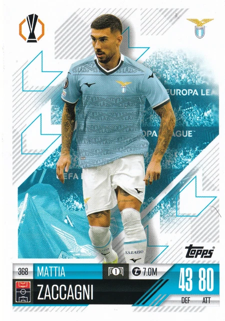 TOPPS, MATCH ATTAX 2024/25 UCL UEL UECL: card 368 Mattia Zaccagni ...