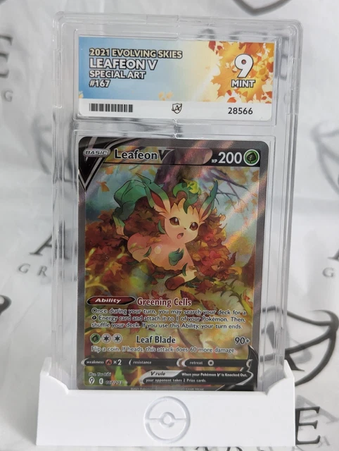 LEAFEON V SPECIAL Art 167/203 2021 Evolving Skies - Ace 9 Mint EUR 84 ...