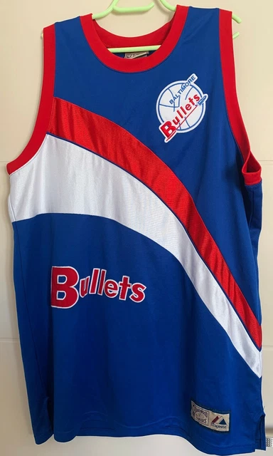 RARE BALTIMORE BULLETS maillot jersey 47 Hardwood classics Majestic NBA ...