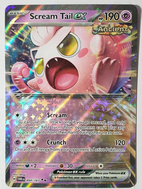 EX HOLO SCREAM Tail 094/167 NM / M - Twilight Masquerade Pokemon Card ...