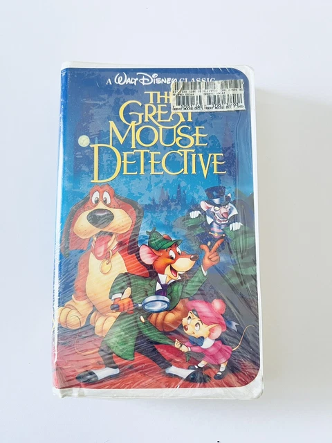 THE GREAT MOUSE DETECTIVE Walt Disney Classics Rare VHS 1360 Black ...
