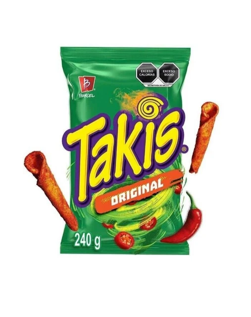 TAKIS ORIGINAL 240G Botana de Maíz Con Chile £10.19 - PicClick UK