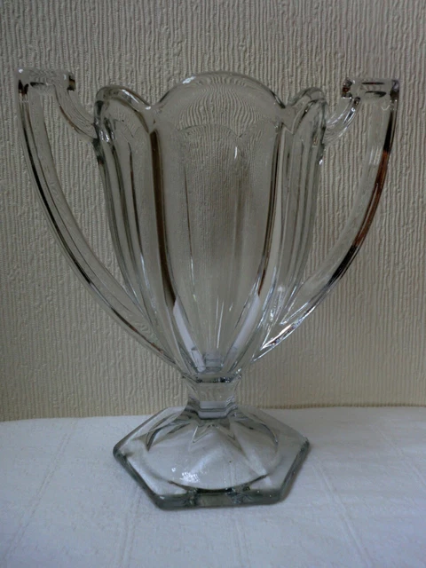 CHIPPENDALE ,DAVIDSON , Jacobean 7 1/4 " Glass Celery Vase Art Deco ...