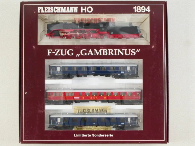 FLEISCHMANN 1894 K F Zug Set Gambrinus Br 03 AC Märklin Mint! packaging $371.84 - PicClick CA