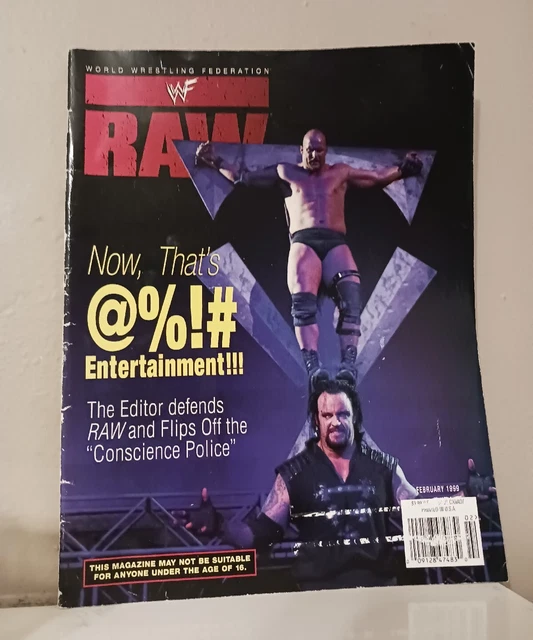 STONE COLD STEVE AUSTIN WWF RAW MAGAZINE JUNE 2000 w/IVORY CENTERFOLD ...