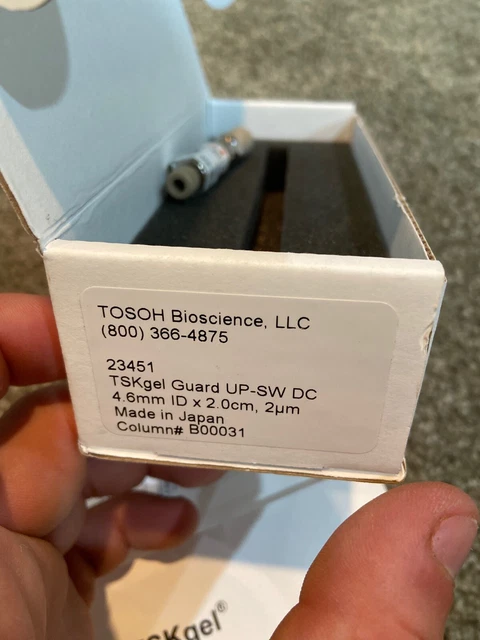 23451 TOSOH TSKGEL column HPLC Used Column 4.6mm 2.0cm 2um B00031 EUR ...