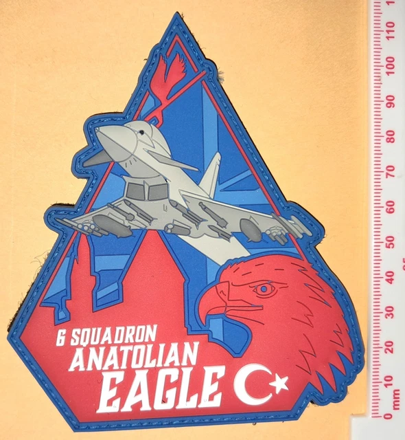 ROYAL AIR FORCE Patch 6 Squadron RAF Typhoon Exercise Anatolian Eagle ...