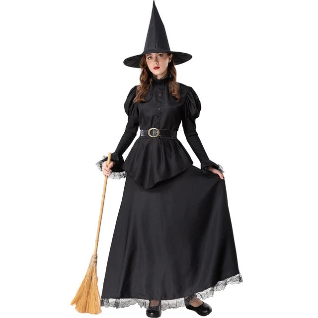 ADULT MAGIC WITCH Party Fancy Dress Uniform Halloween Cosplay Costume ...