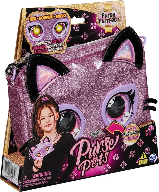 PURSE PETS, PERMITIDA Lo Embrague Purdy Purrfect Kitty - Se Encienden ...