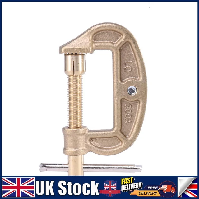 300A ELECTRODE CLAMP Replacement Brass Grounding Work Clamp Welder ...