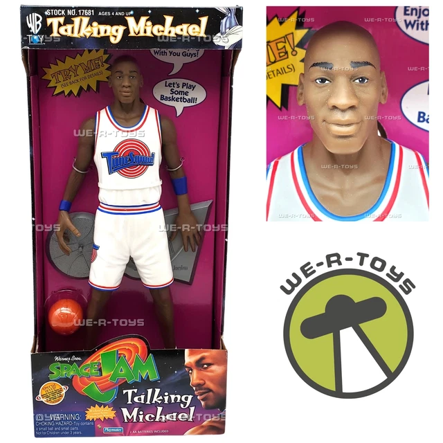 WARNER BROS 1996 Space Jam Talking Michael Action Figure #17681 NRFB £ ...