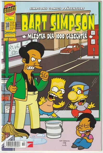 BEARD SIMPSON #10 Masters of 1000 Faces, Dino/Bongo 2003 COMIC BOOK TOP ...