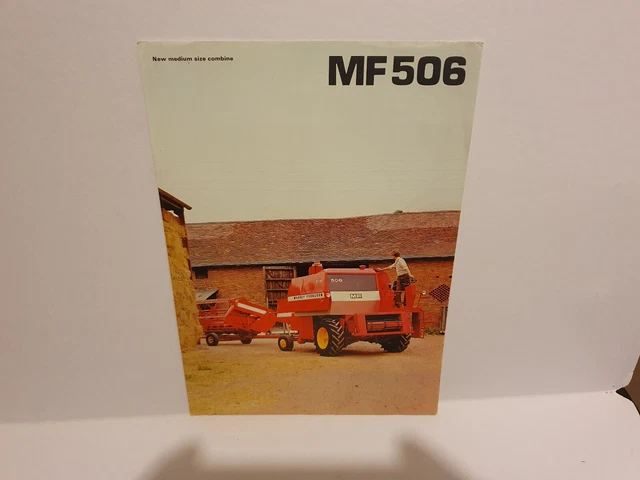 MASSEY FERGUSON 506 combine harvester 1975 tractor brochure sales leaflet £5.00 - PicClick UK