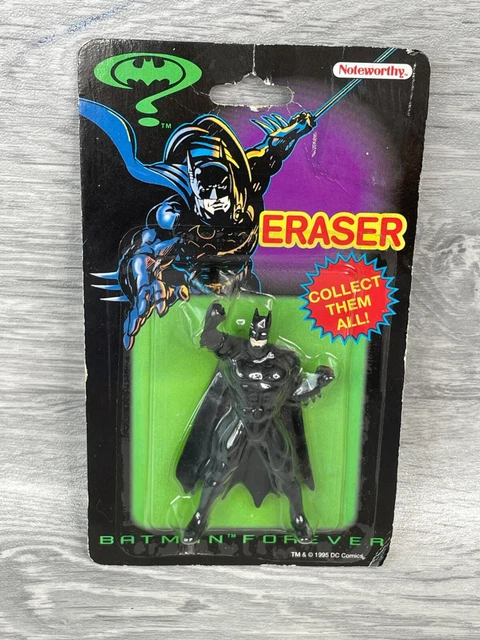 BATMAN FOREVER VINTAGE 1995 Val Kilmer, Batman Eraser Figure Sealed On ...