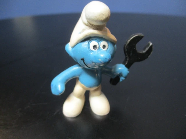 FIGURINE SCHTROUMPF MÉCANICIEN 20012 - Schleich - Smurf EUR 3,49 ...