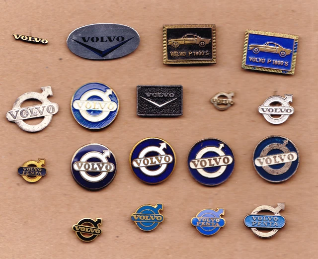 VINTAGE VOLVO LOGO pin badges 1960s Car, Truck, Tractor, Ship, Marine ...