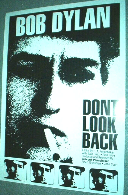 BOB DYLAN DON'T Look Back RARE Australian PROMO FILM POSTER $19.95 ...