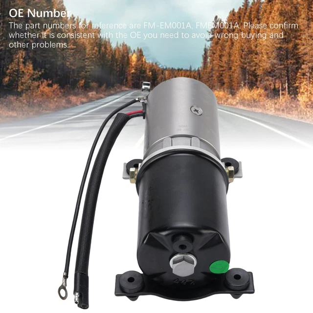 CONVERTIBLE TOP LIFT Hydraulic Pump Motor FM-EM001A Convertible Top ...