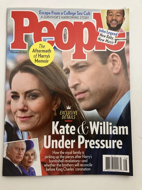 PEOPLE MAGAZINE KATE & William Under Pressure * Exclusive Details* £5. ...