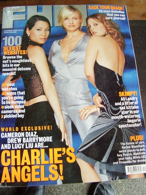 FHM MAGAZINE DECEMBER 2000 Charlies Anels Ali Landry Lionel Richie Mick ...