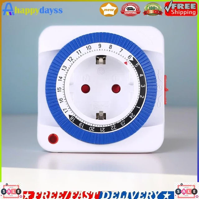 SMART COUNTDOWN CYCLE Switch Socket Programmable Mechanical Switch Timer Indoor £8.65 - PicClick UK