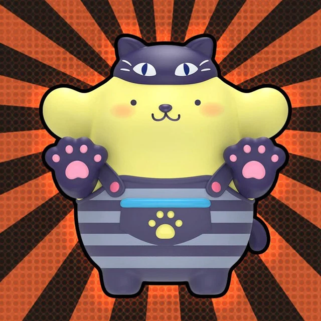 TOPTOY X SANRIO Naughty Family - POMPOMPURIN mini figure New goth ...