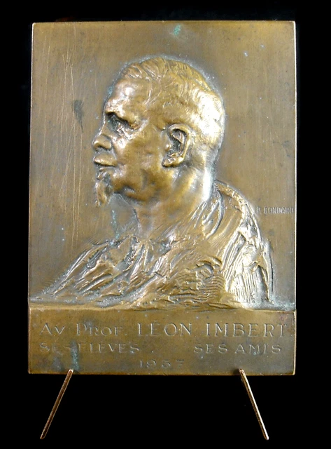 MÉDAILLE PROFESSEUR LÉON Imbert 1937 Paul GONDARD Marseille medic ...
