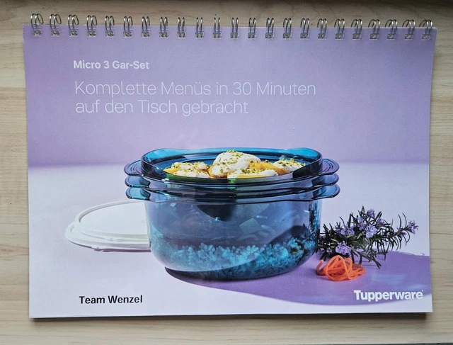 TUPPERWARE MICRO 3 Gar-Set Rezeptheft A4 EUR 5,00 - PicClick DE