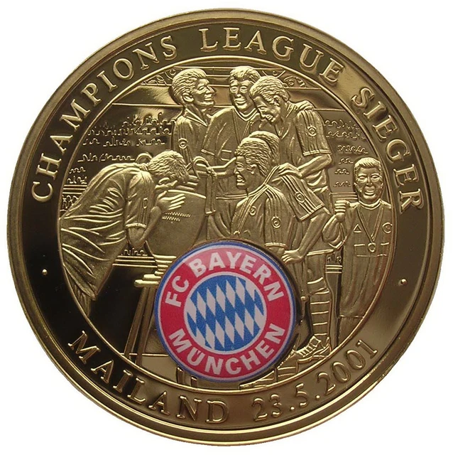FC BAYERN MÜNCHEN - Münze-Medaille - Champions League Sieger. Mailand 23.05.2001 EUR 20,00 ...