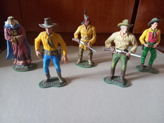 TEX E KIT Willer Kit Carson Tiger Jack Mefisto - 5 Statuette Hachette ...
