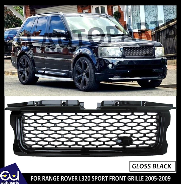 FOR RANGE ROVER Sport L320 2005-09 Full Black Mesh Front Grille Grill £ ...