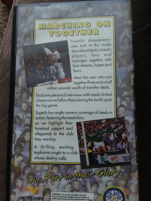 LEEDS UNITED VHS TAPE.marching On Together,our Part In Their Glory. £3. ...