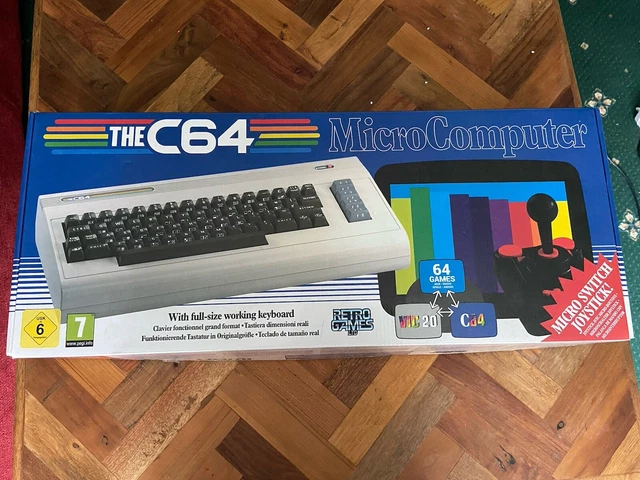 THE C64 MAXI RETRO MICRO Computer CONSOLE Commodore 64 + Joystick £130. ...