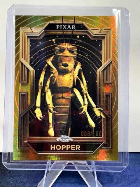 2025 TOPPS PIXAR Gold Chrome Gilded Hopper A Bug’s Life Movie /100 ...